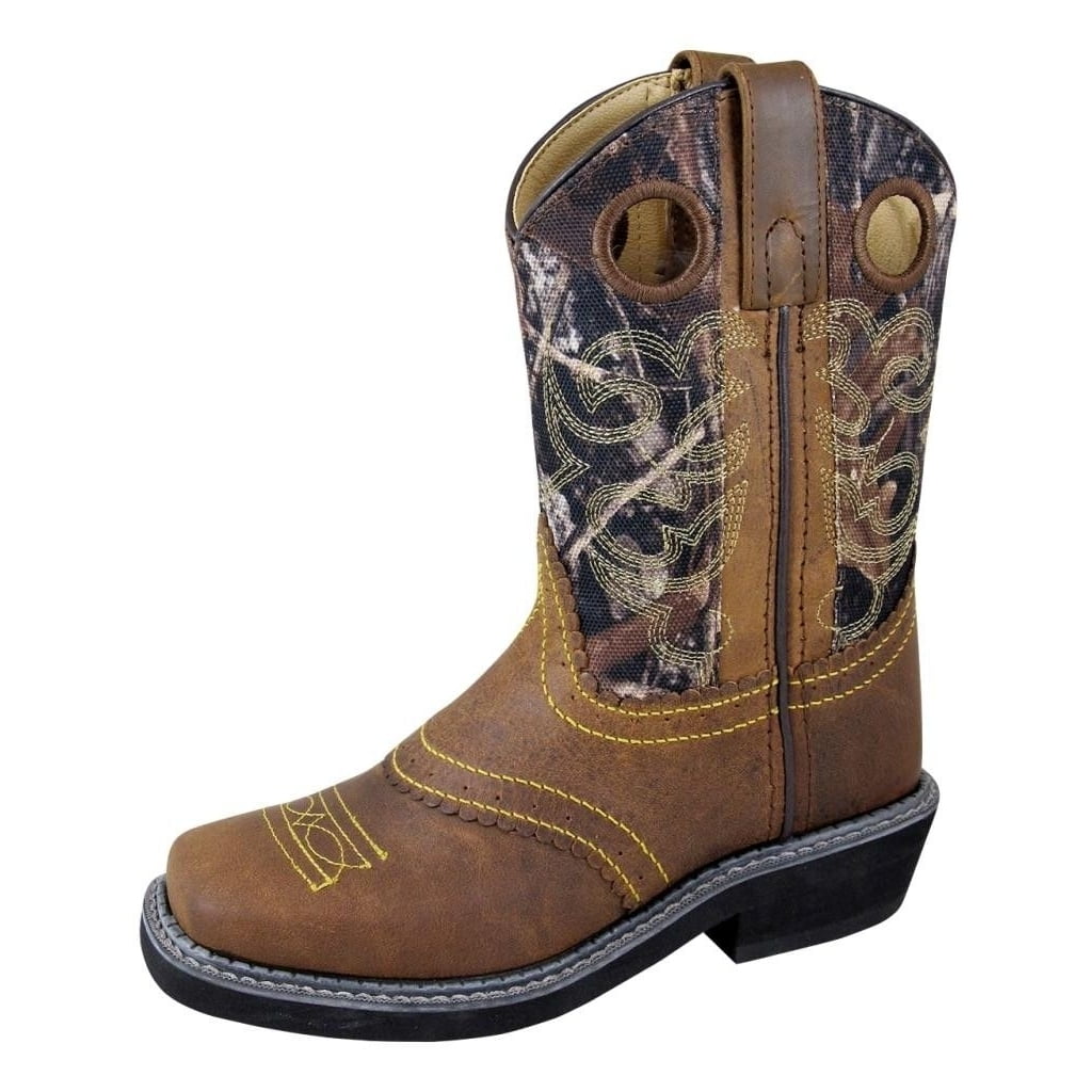 Smoky Mountain Western Boots Boys Pawnee Leather Crepe Brown 3350Y ...