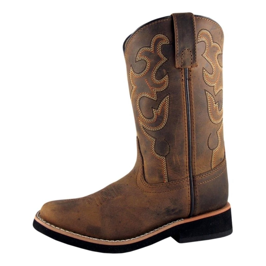 Smoky Mountain Western Boots Boys Pueblo Leather Dark Crazy Horse 3520C ...