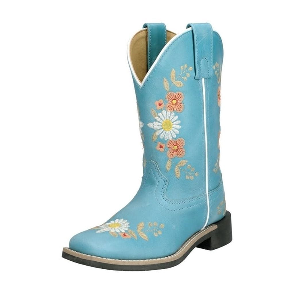Smoky Mountain Western Boots Girls Desert Flowers Turquoise 3305C ...
