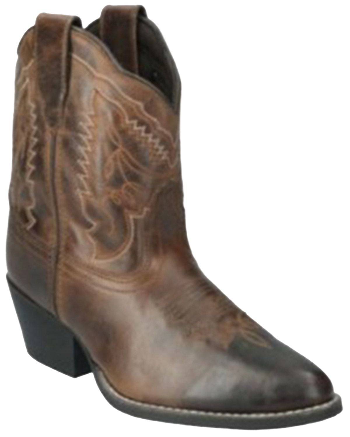 Smoky Mountain Women's Daisy Distressed Western Boot Round Toe Brown 7 ...