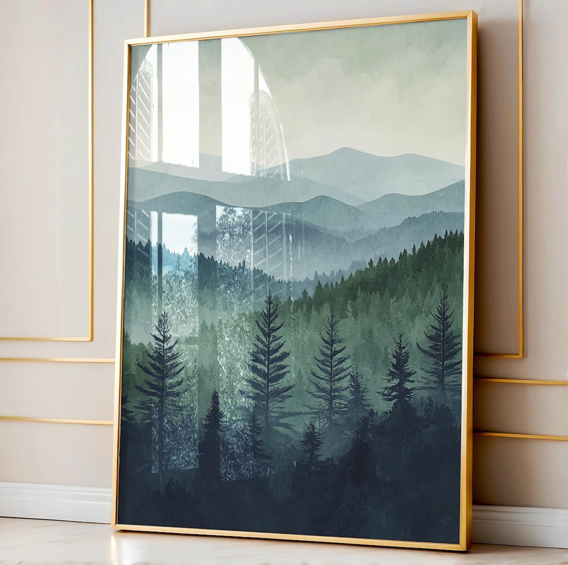 Smoky Mountains Moody Forest Appalachian Landscape Cottagecore ...