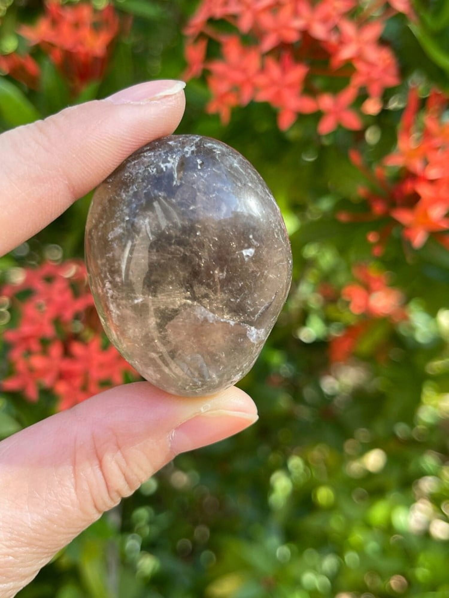 Smoky Quartz Pebble, 1-2 Inches Large Tumbled Smoky Quartz, Pick How ...