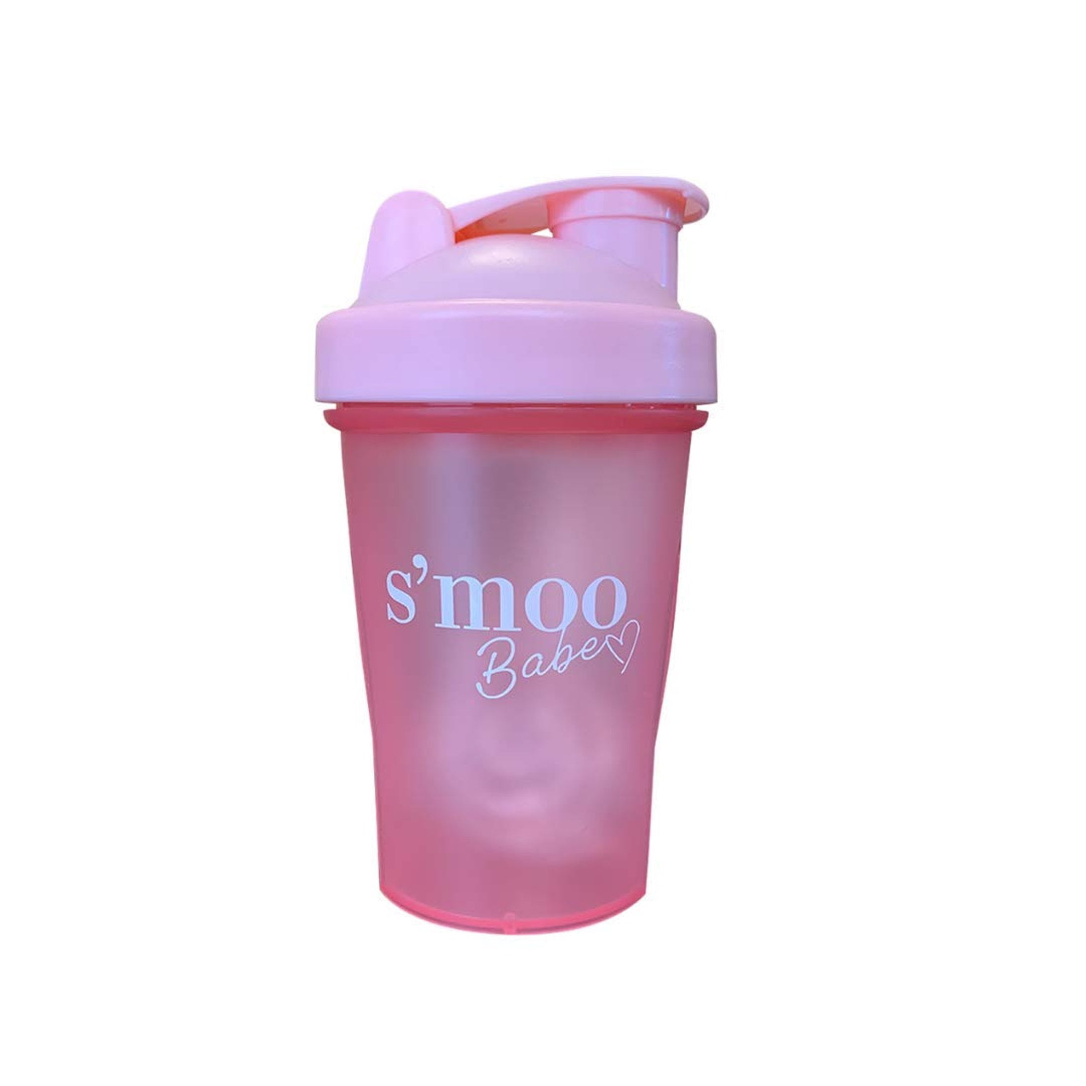 Smoo Clic 16 Oz Ice Shaker Bottle for Protein and Iced Beverages ...