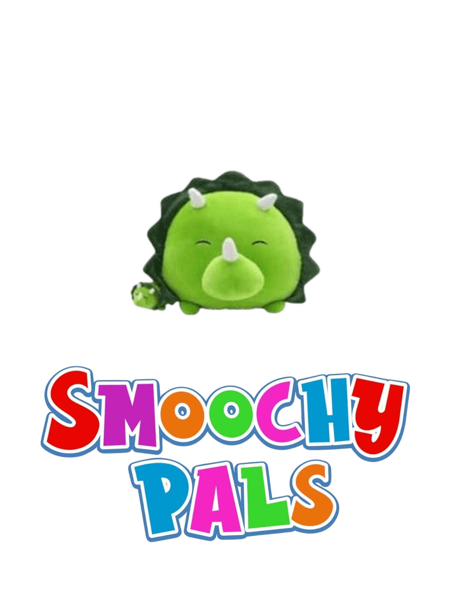 Linzy Toys Smoochy Pals 12-Inch Green Dino Backpack Plush for Kids with ...