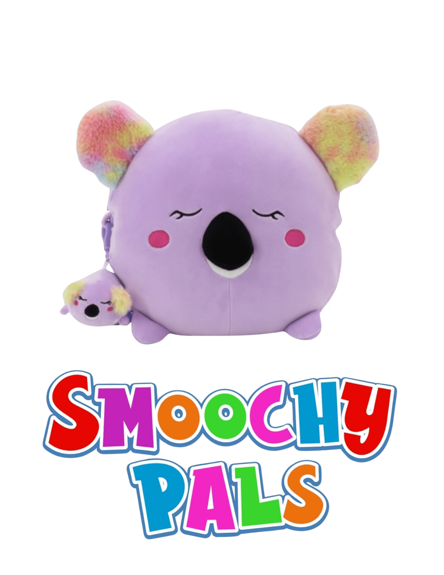 Smoochy Pals 12 Inch Purple Koala Bear Backpack with Keychain - Linzy ...