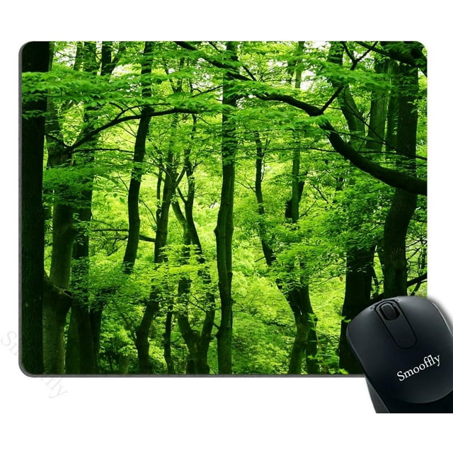 Smooffly Green Mouse Pad,Tropical Rainforest Trees Mouse Pad,Beautiful ...