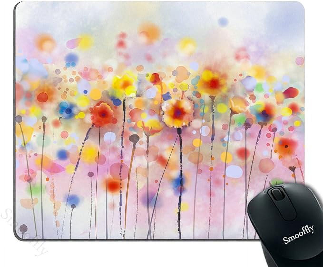 Smooffly Watercolor Flower Mouse Pads, Flowers in Soft Colors and ...