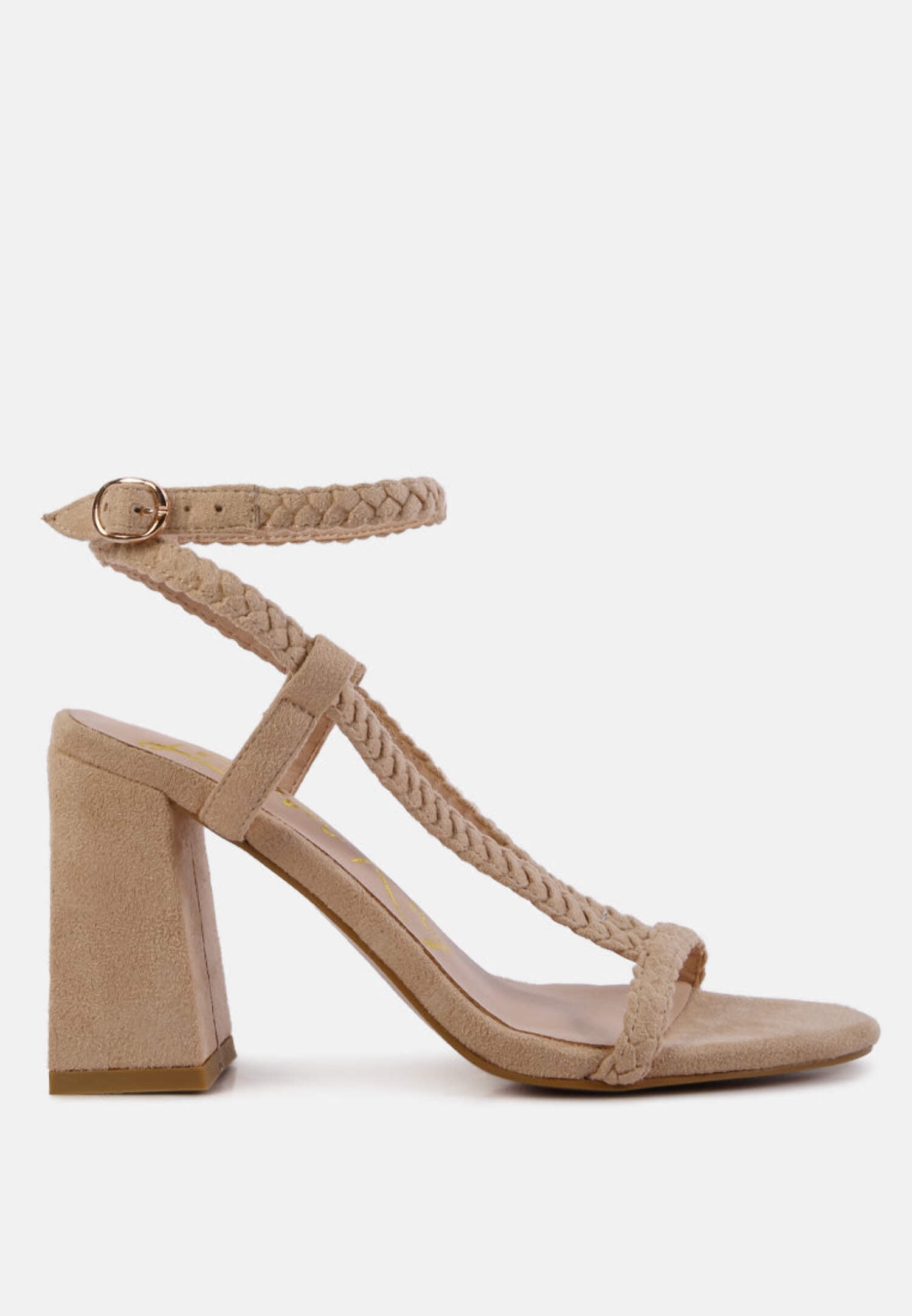 Smoosh Braided Block Heel Sandals - Walmart.com