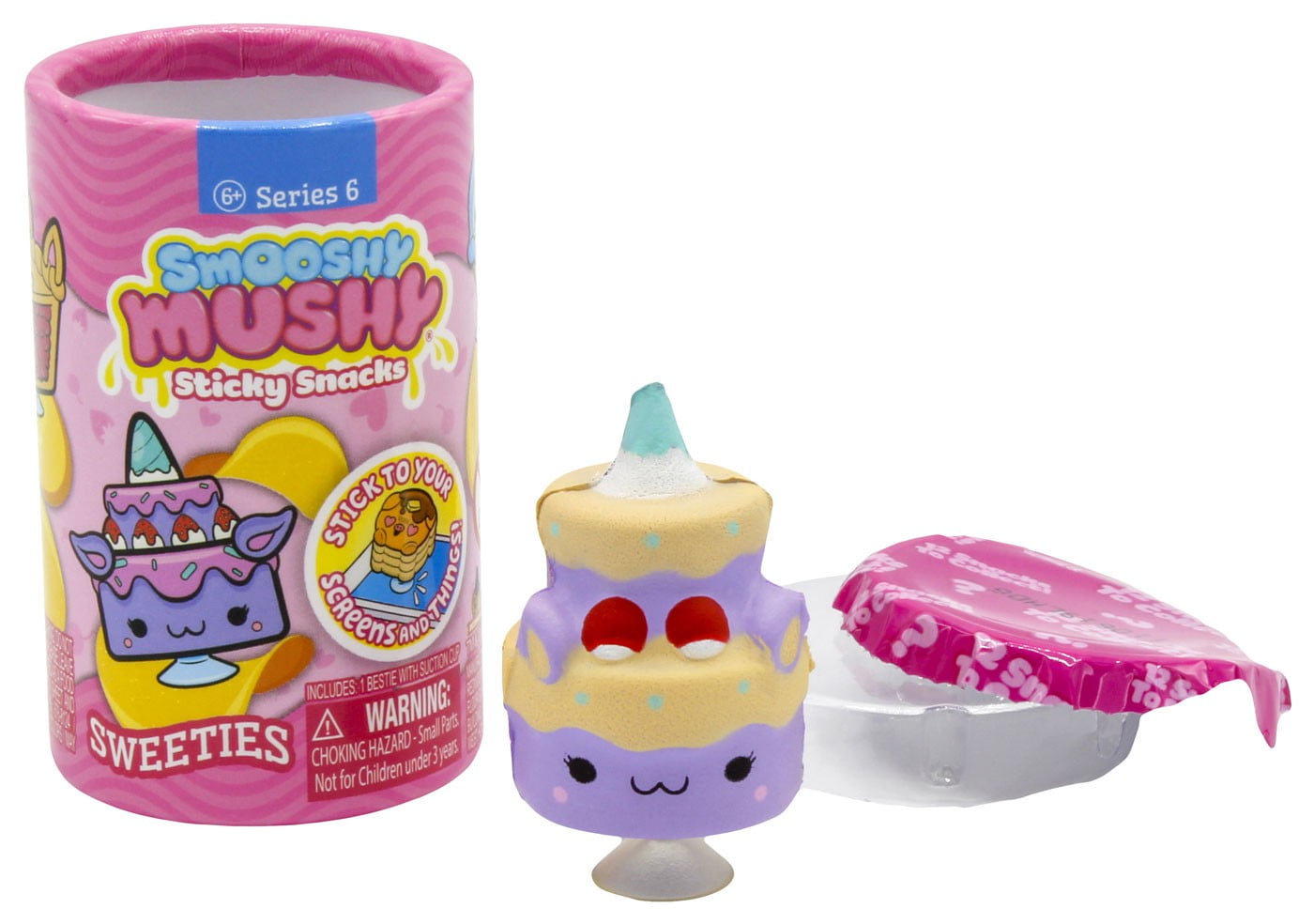 Smooshy Mushy Series 6 Sticky Snacks Mystery Pack (Pink) - Walmart.com
