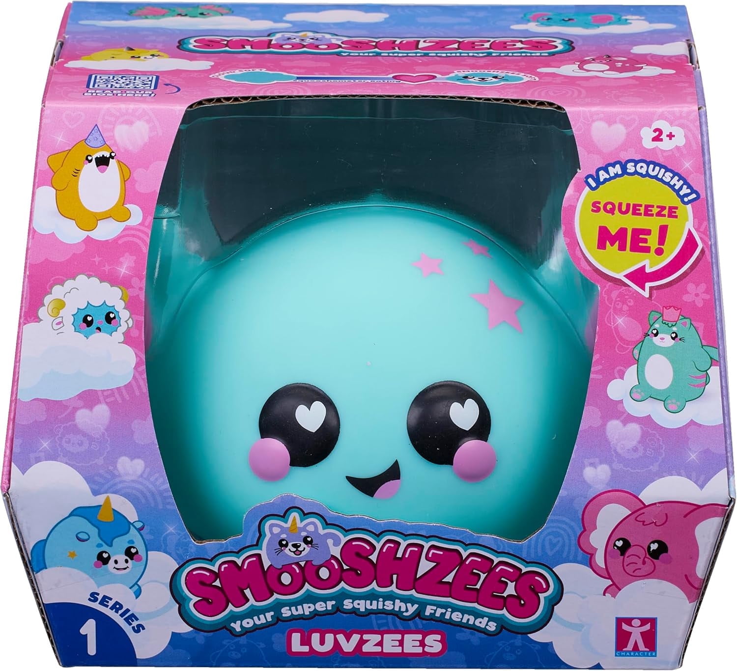 Smooshzees Luvzees NOODLE Green Axolotl Collectable Characters ...