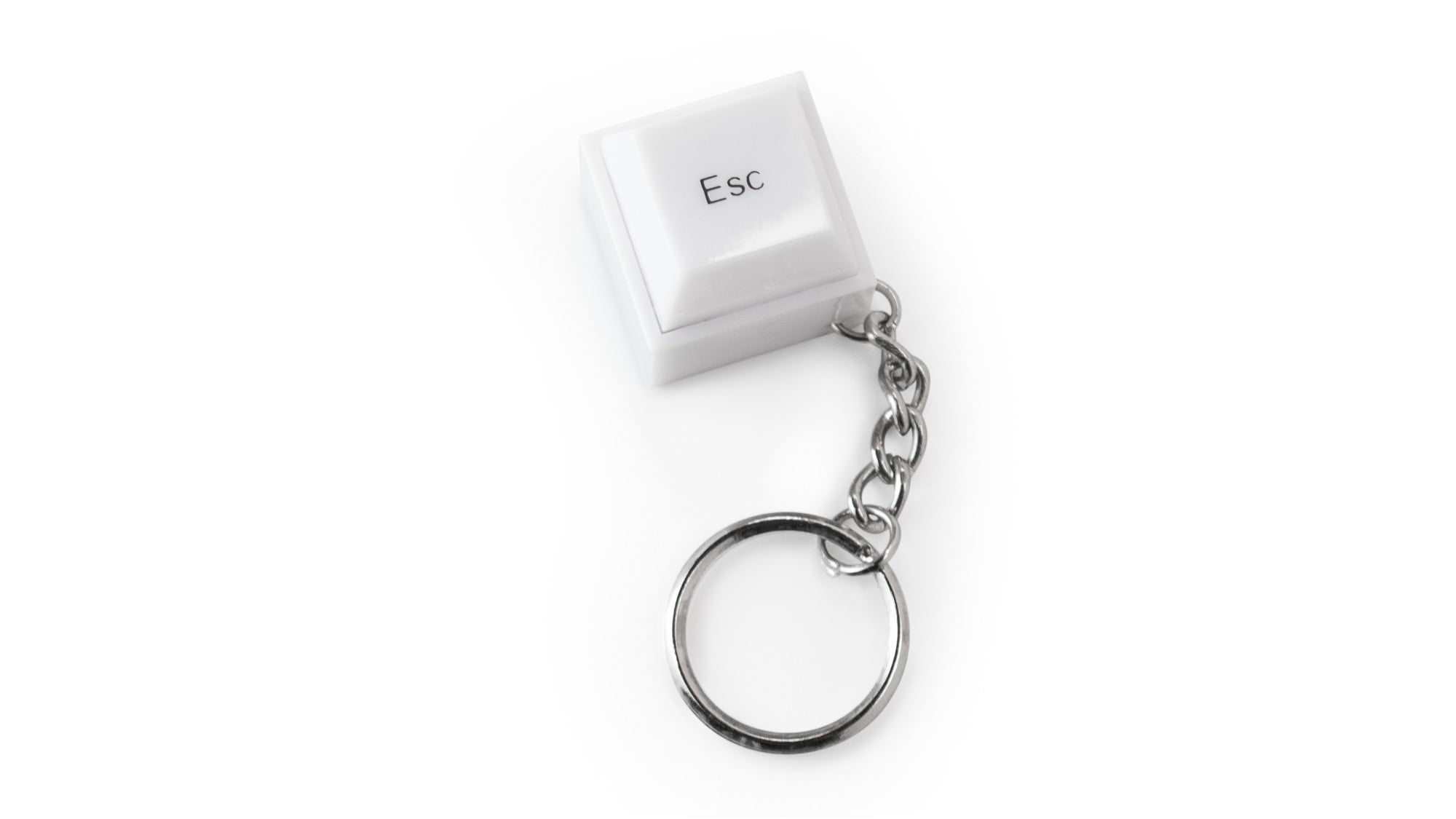 Smooth Action ESC Keyboard with Stainless Keychain & LED Feel - Walmart ...
