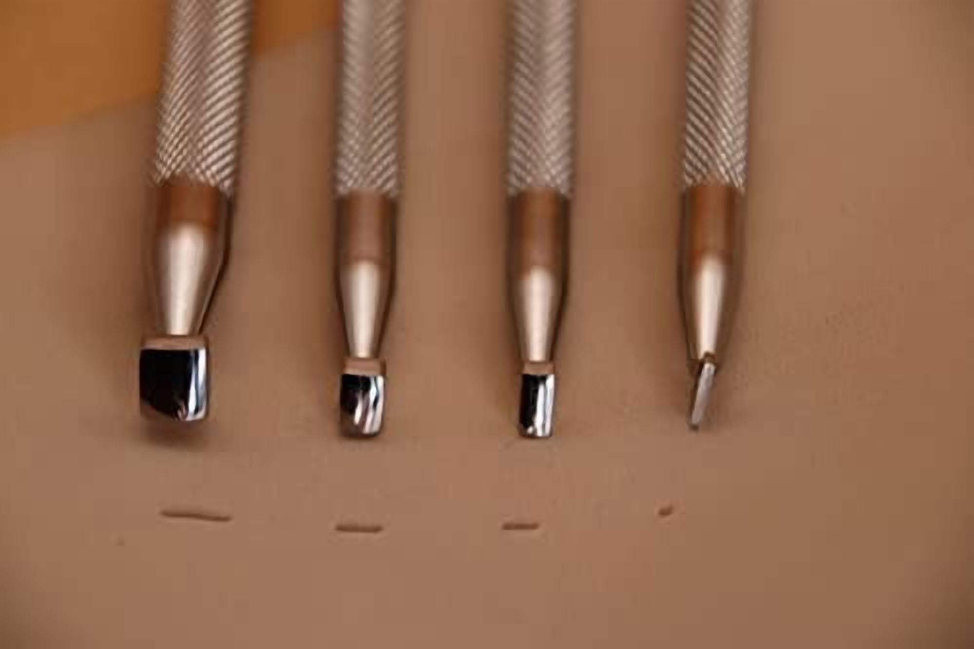 Smooth Angle Beveler Leather Stamping Tool Beveling Set 4pcs Undercut ...