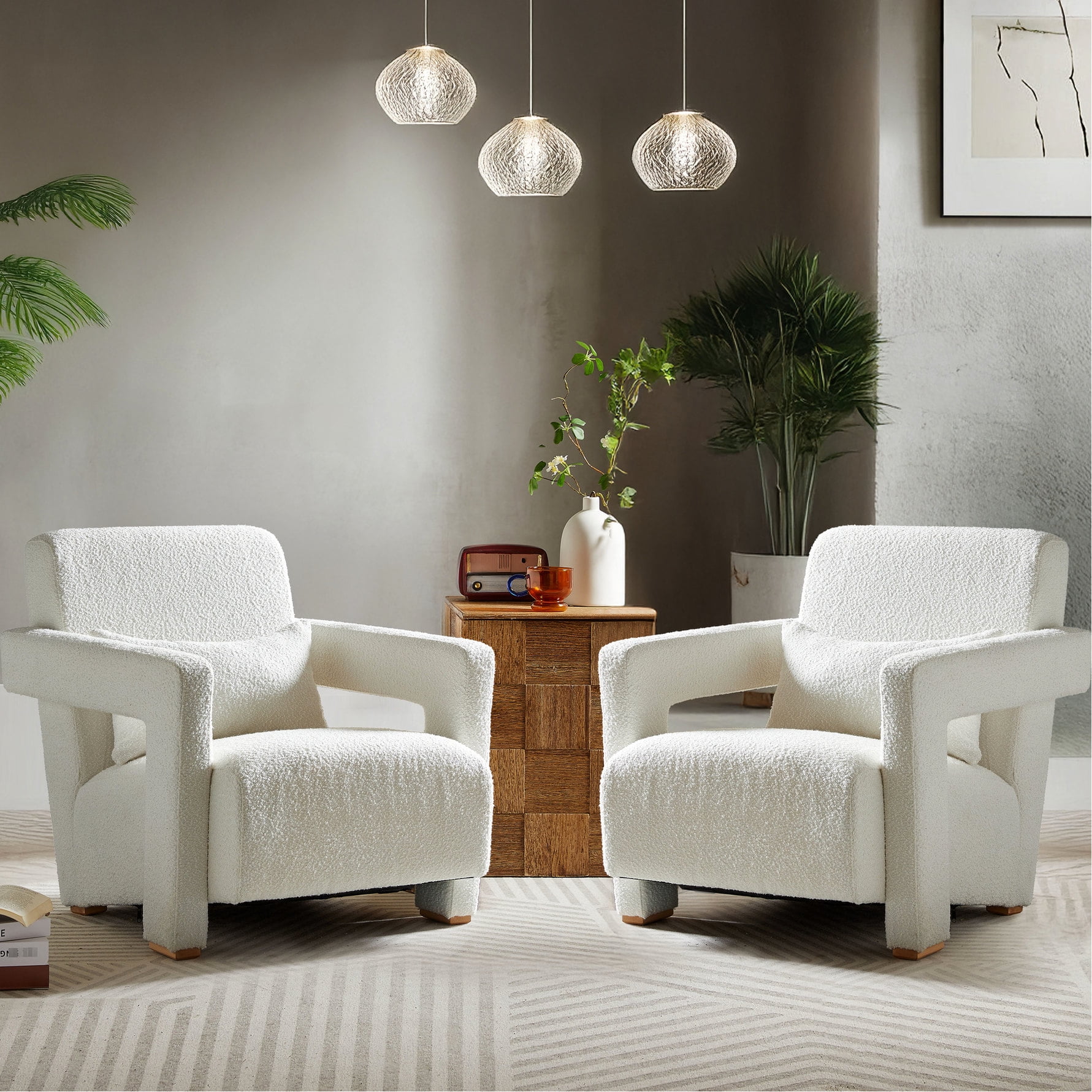 Smooth Armrest Comfort | Inclined Seat Luxury | Pair of Living Room ...