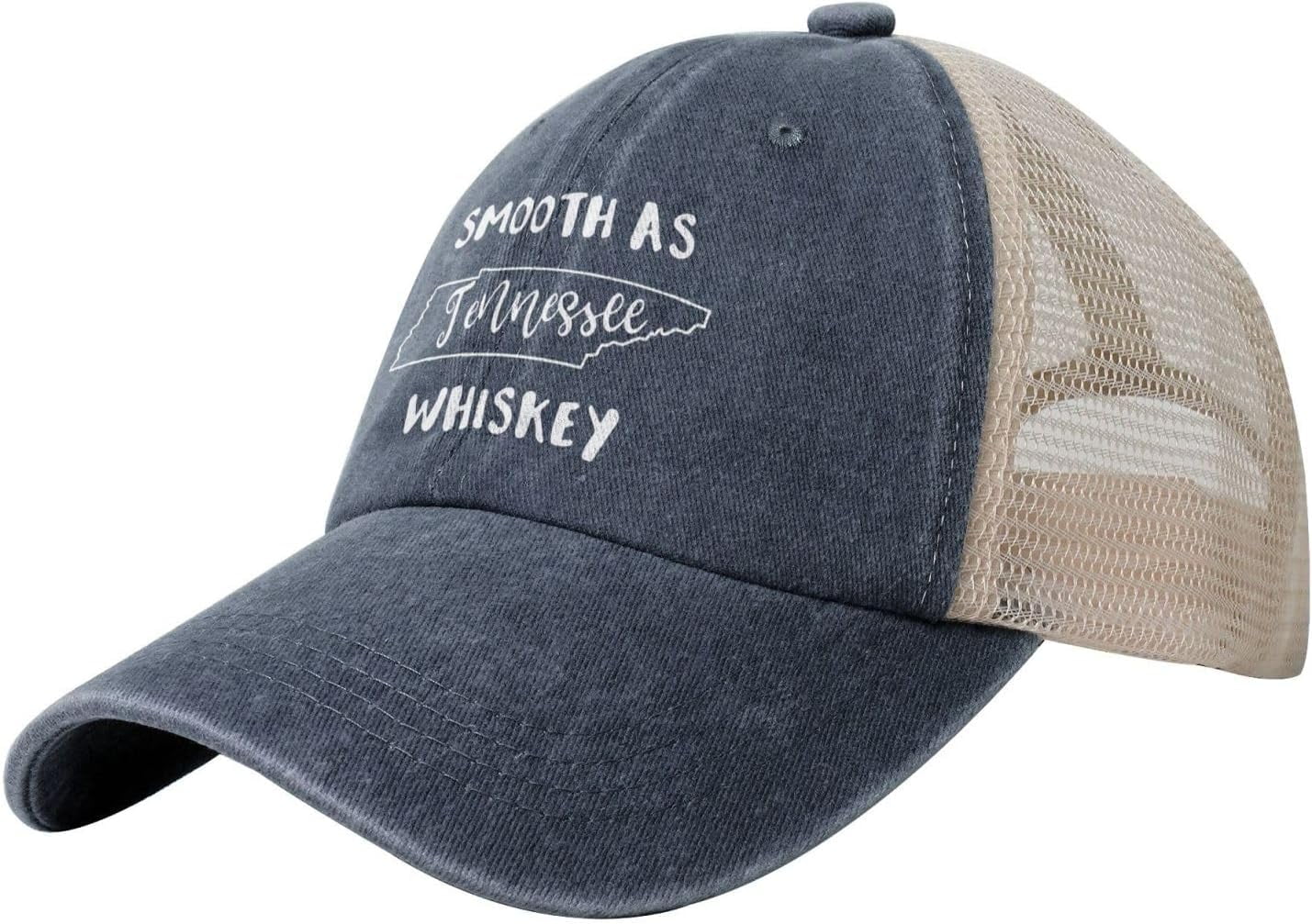 Smooth As Tennessee Whiskey Outdoor Washed Denim Mesh Hat Denim ...