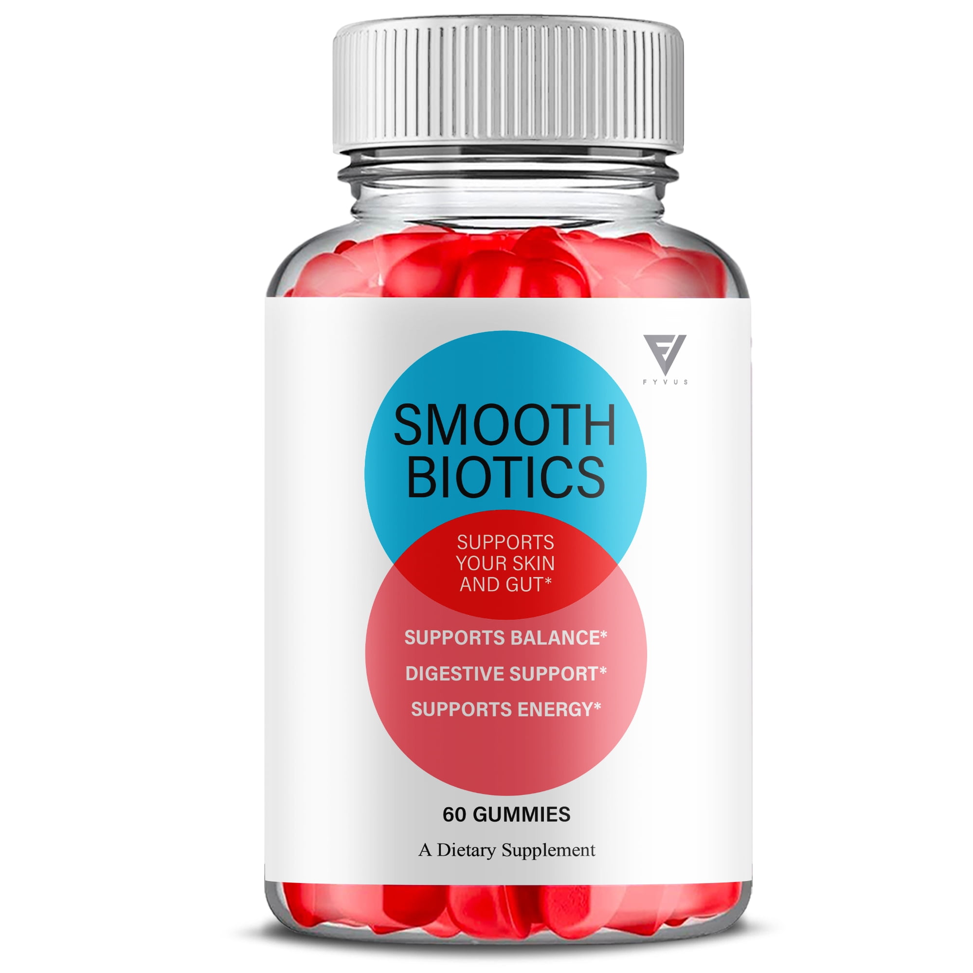 Smooth Biotics Gummies SmoothBiotics Gut & Skin Formula (60 Gummies ...