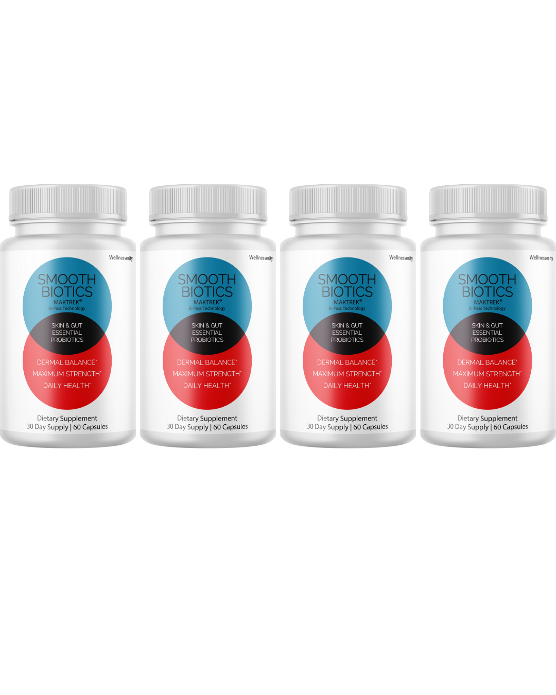 Smooth Biotics to Support Radiant Skin & Gut Health - 4 Bottles ...