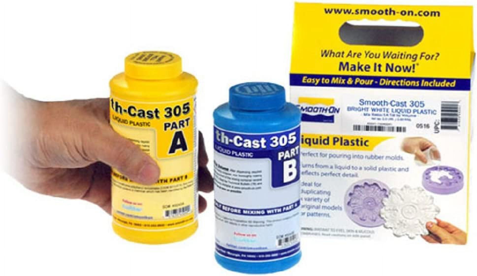 Smooth-Cast 305 - Bright White, Ultra Low Viscosity Liquid Plastic ...