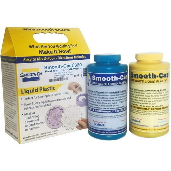 Smooth-Cast 320 - Off-White, Ultra Low Viscosity Liquid Plastic - Pint ...