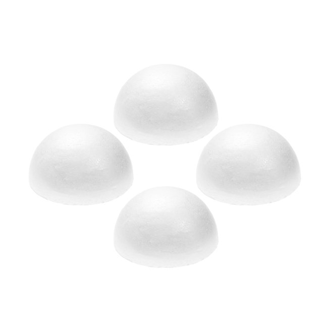 "Smooth Foam Half Ball for Crafting, Circle Shape, White Styrofoam - 8 ...
