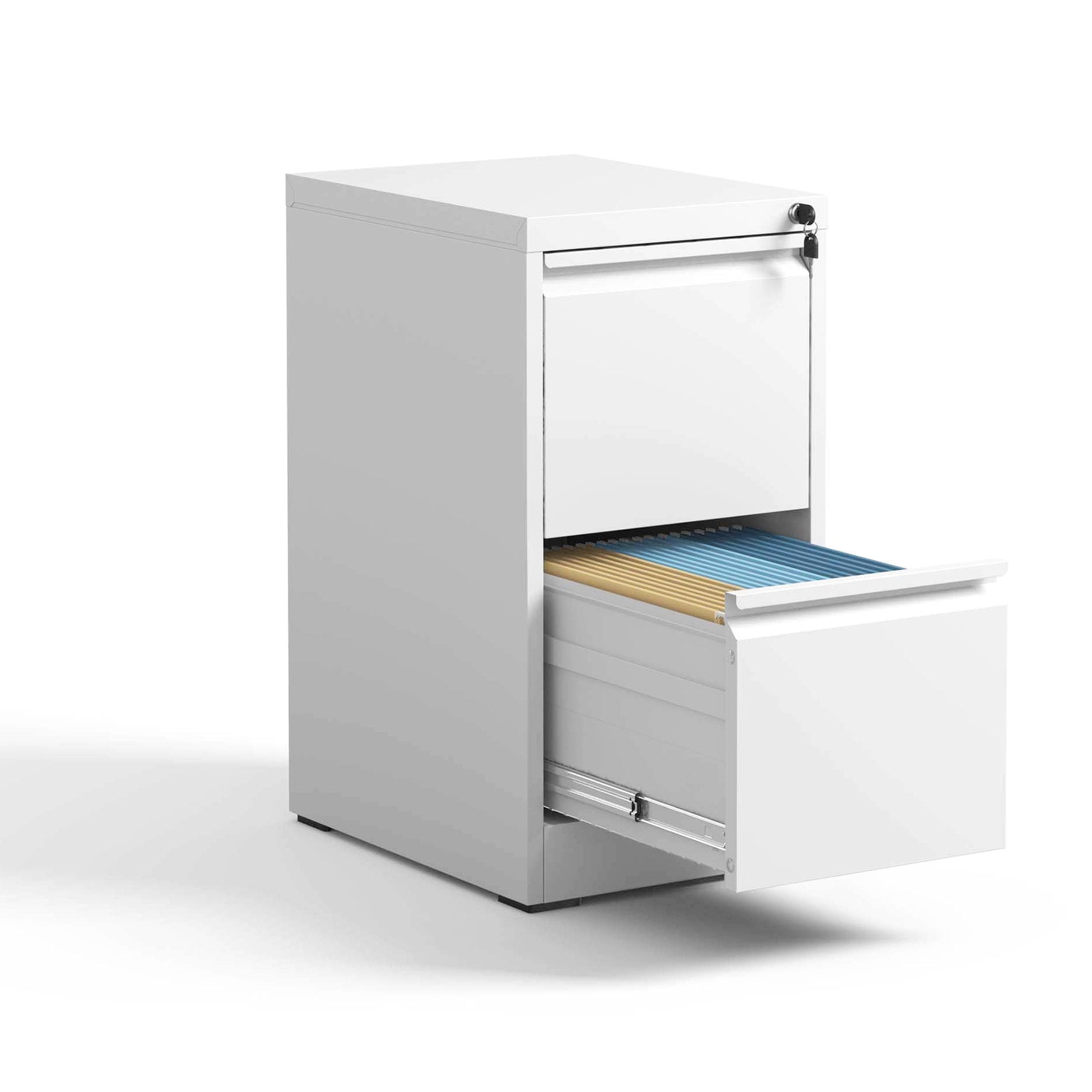 Smooth-Drawing Drawers - 2-Drawer Filing Cabinet for Office Work ...
