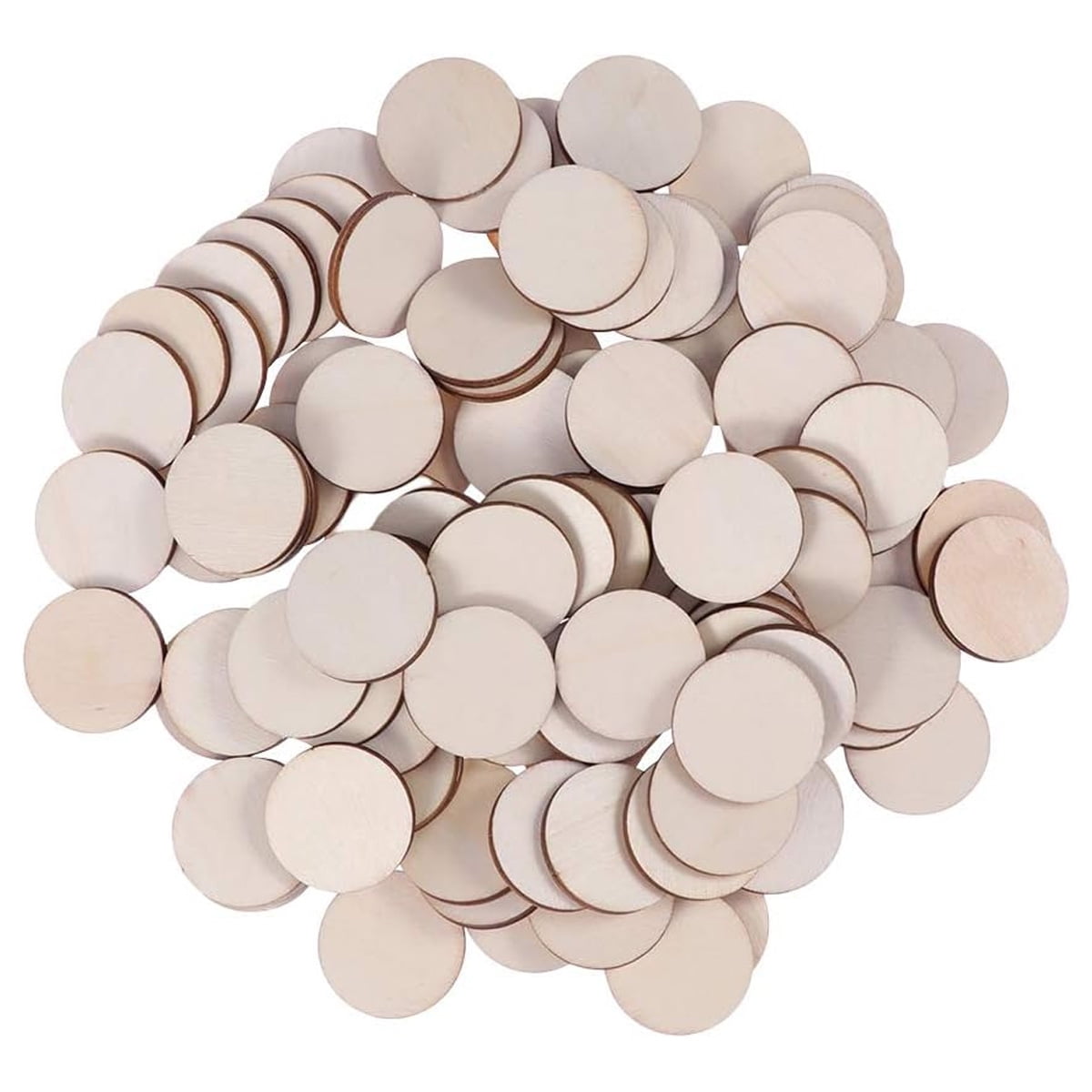 Smooth Edges Natural Poplar Plywood, Assorted Sizes Rustic Wood Slices ...