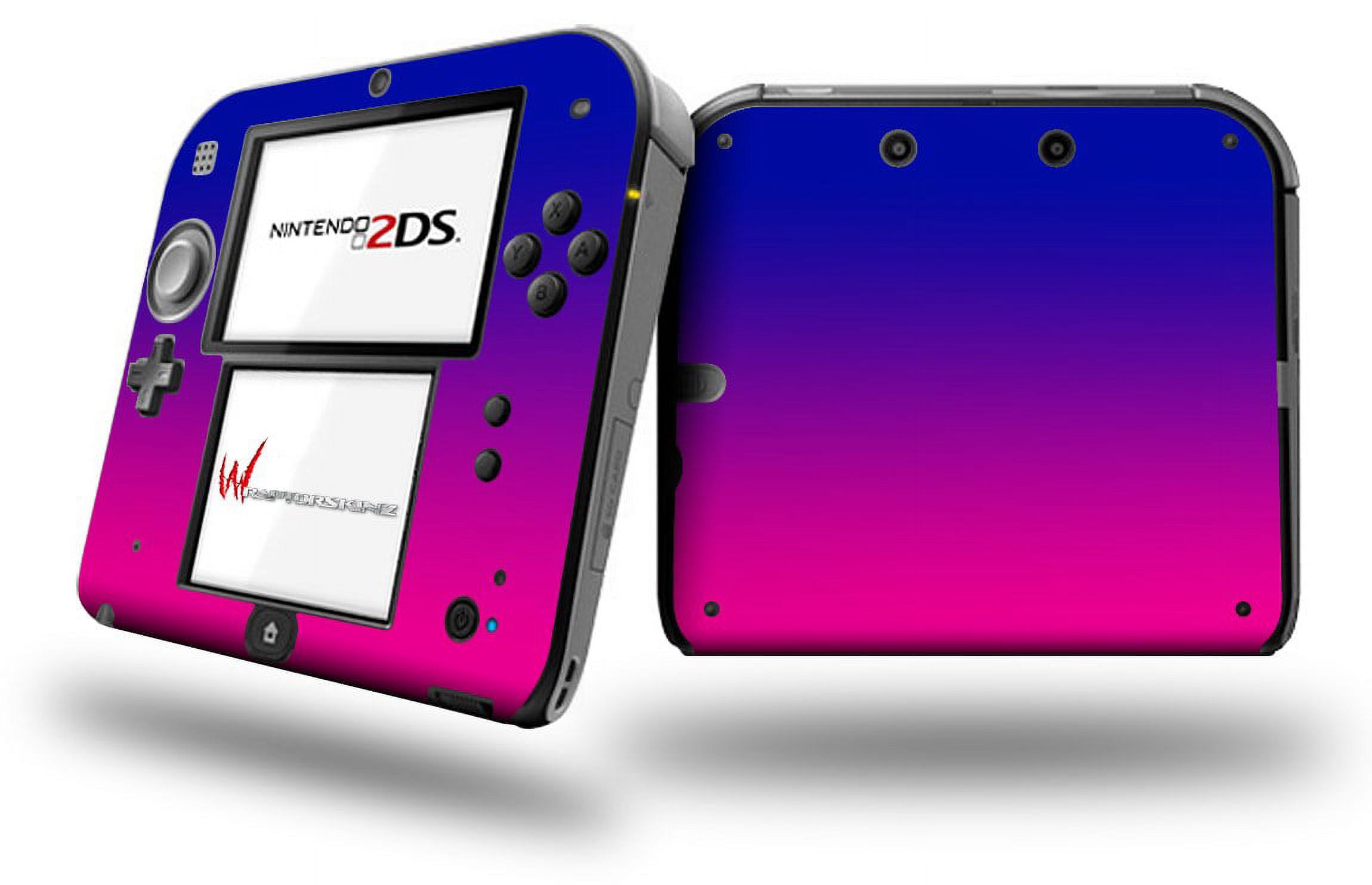 Smooth Fades Hot Pink Blue - Decal Style Vinyl Skin fits Nintendo 2DS ...