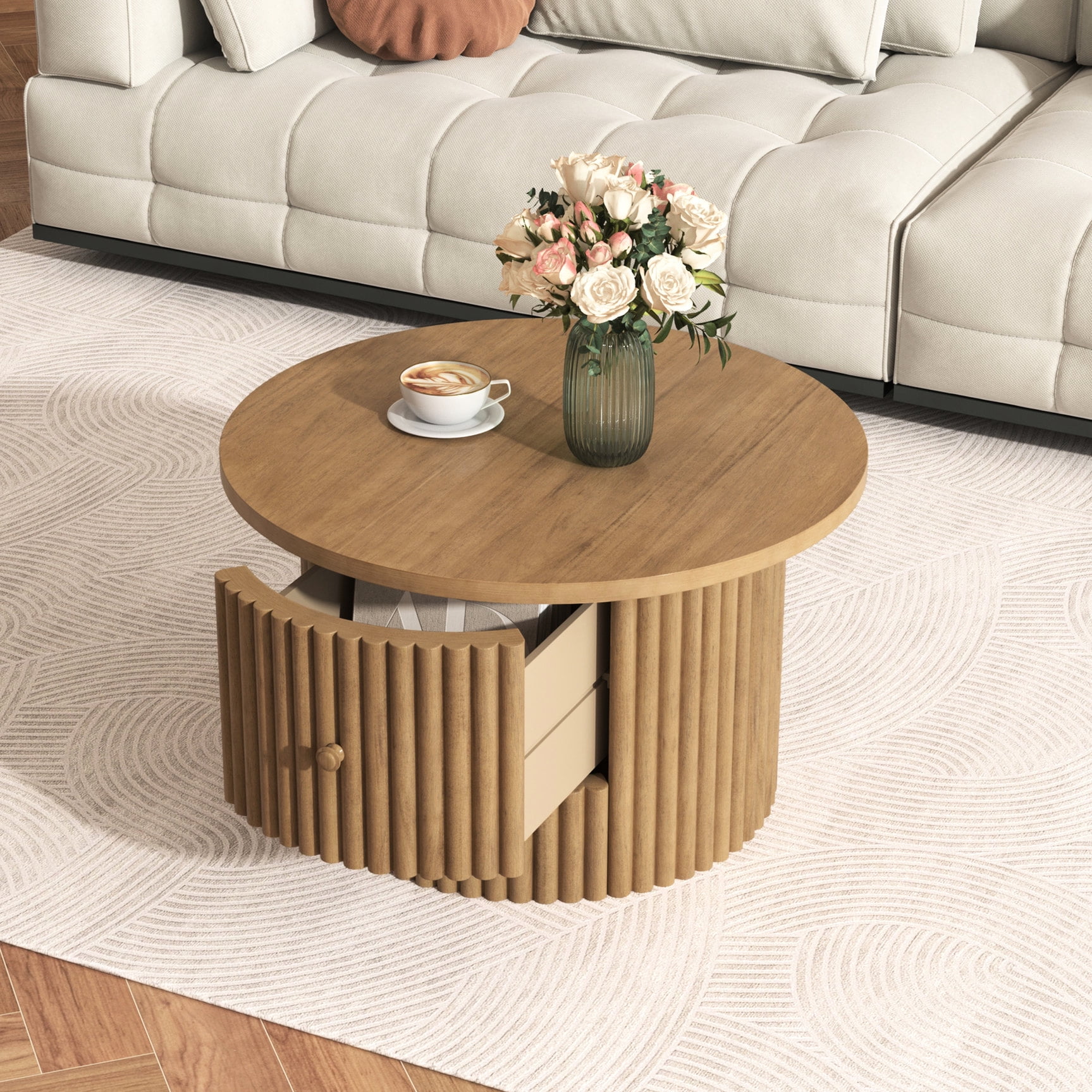 Smooth Finish, Compact Dimensions - Space - saving Coffee Table for ...