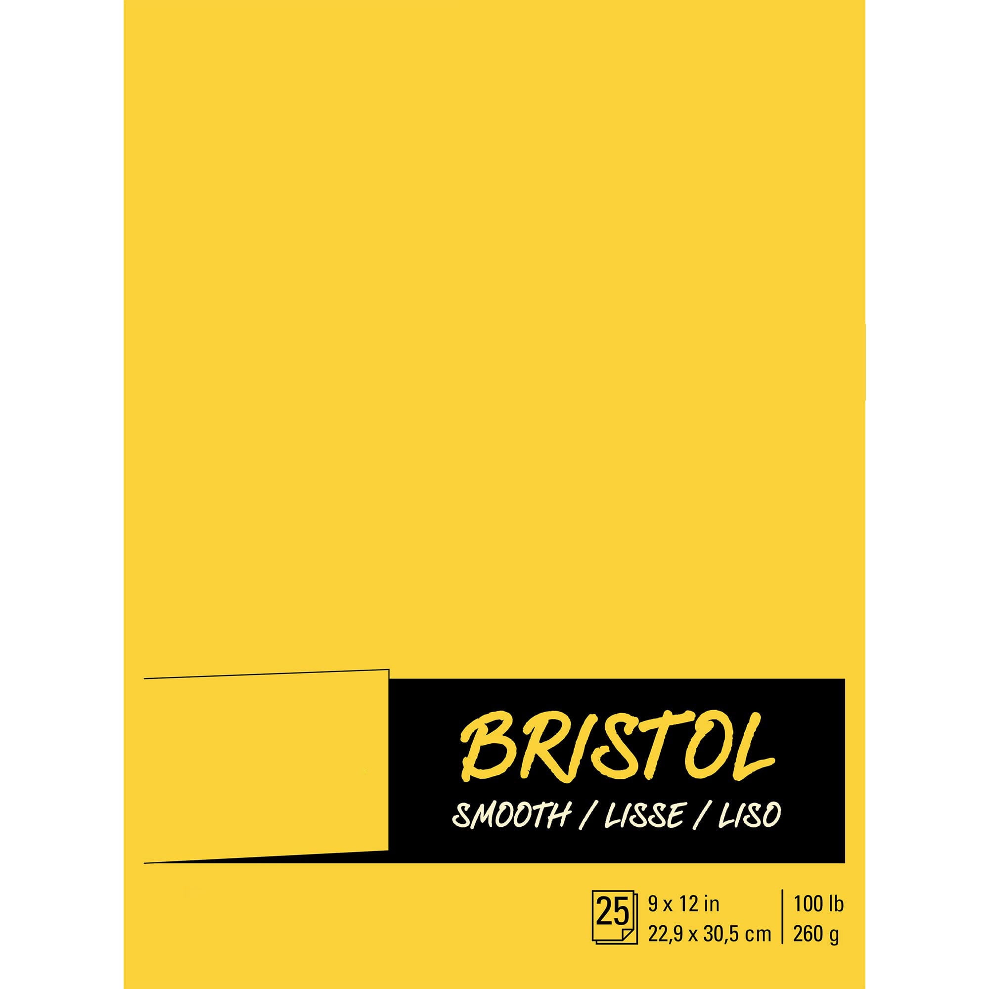 Smooth Foldover Pad, 9x12 Inch 25 Sheets, 100LB/260g Acid Free Paper ...