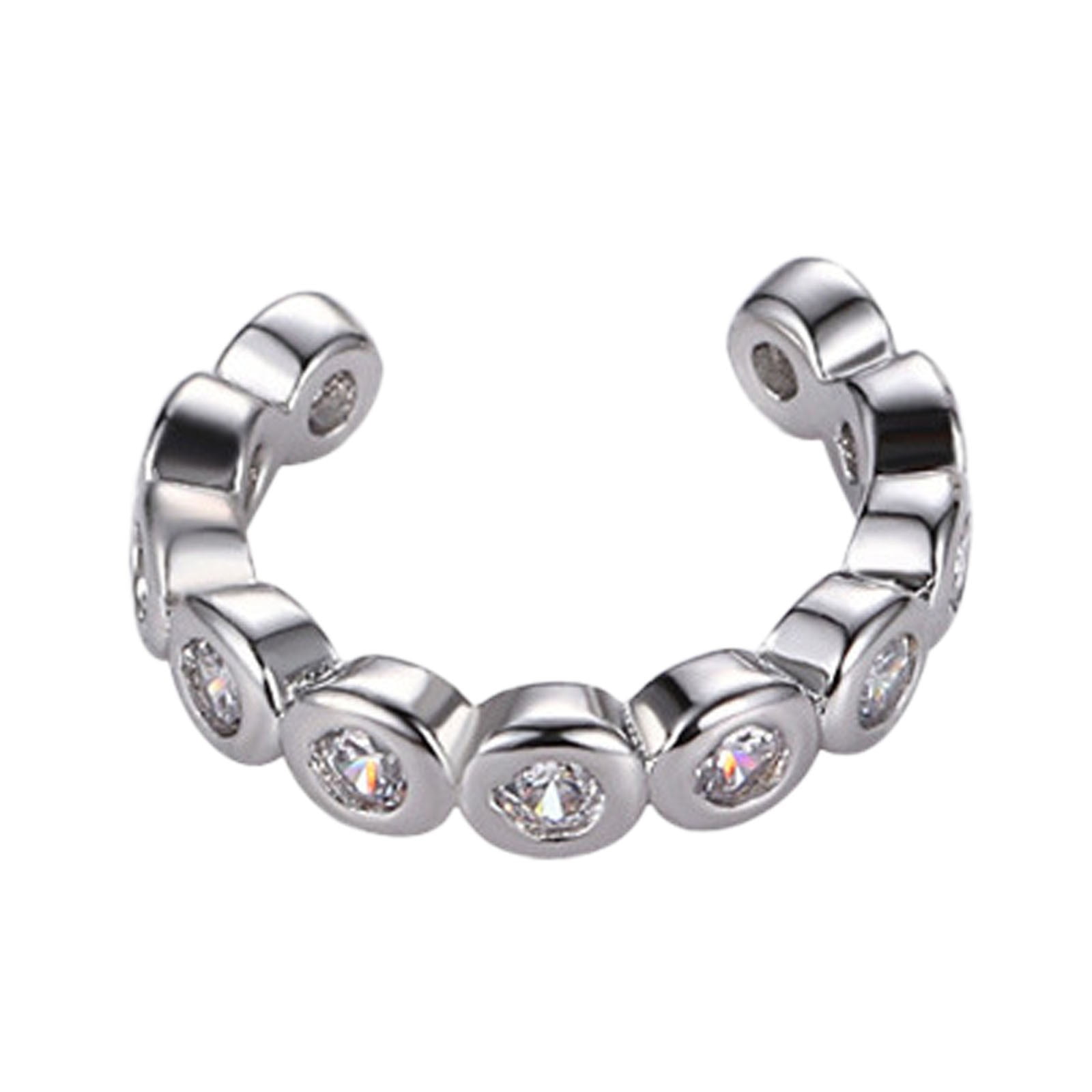 Smooth Geometric Ear Bone Clip Without Ear Piercing Female Korean ...