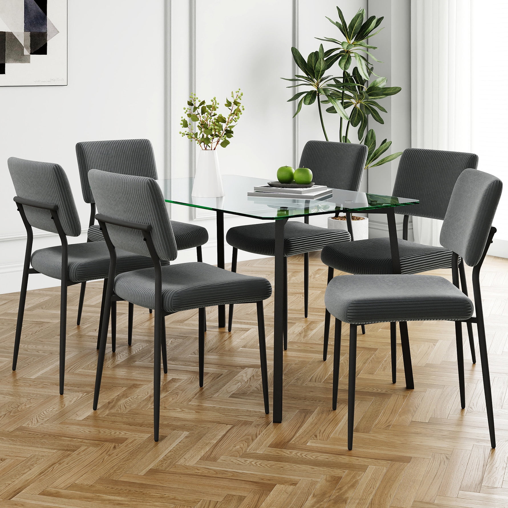 Smooth Glass & Matching Chairs - Kitchen and Living Rooms, Complete ...