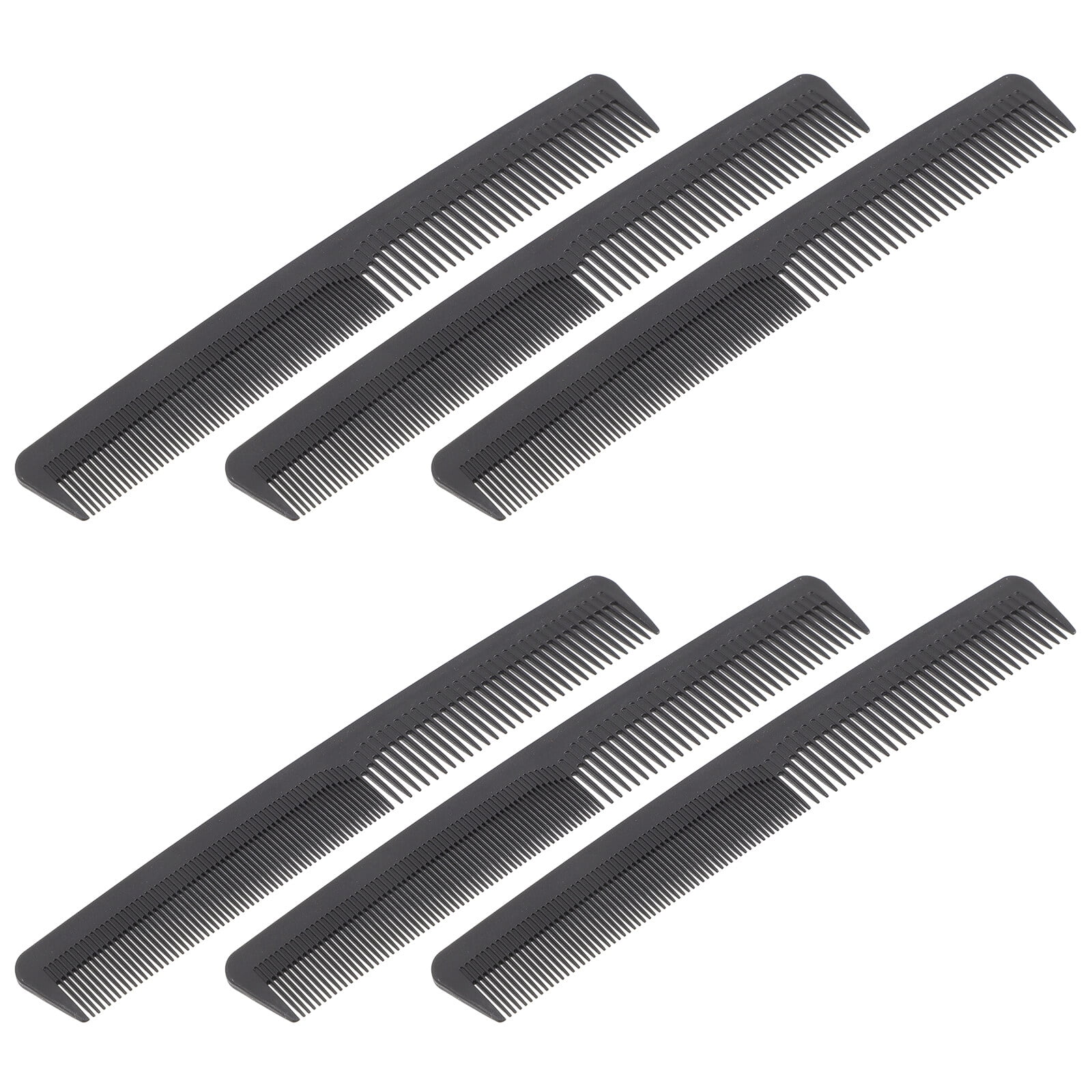 Smooth Hair Styling Combs Double Tooth Design Plastic 6PCS Set for Men ...
