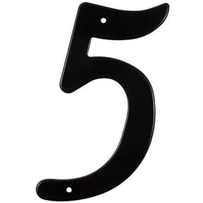 Heavy-Duty House Numbers, #3, 4 Inches, Matte Black by Stone Harbor ...