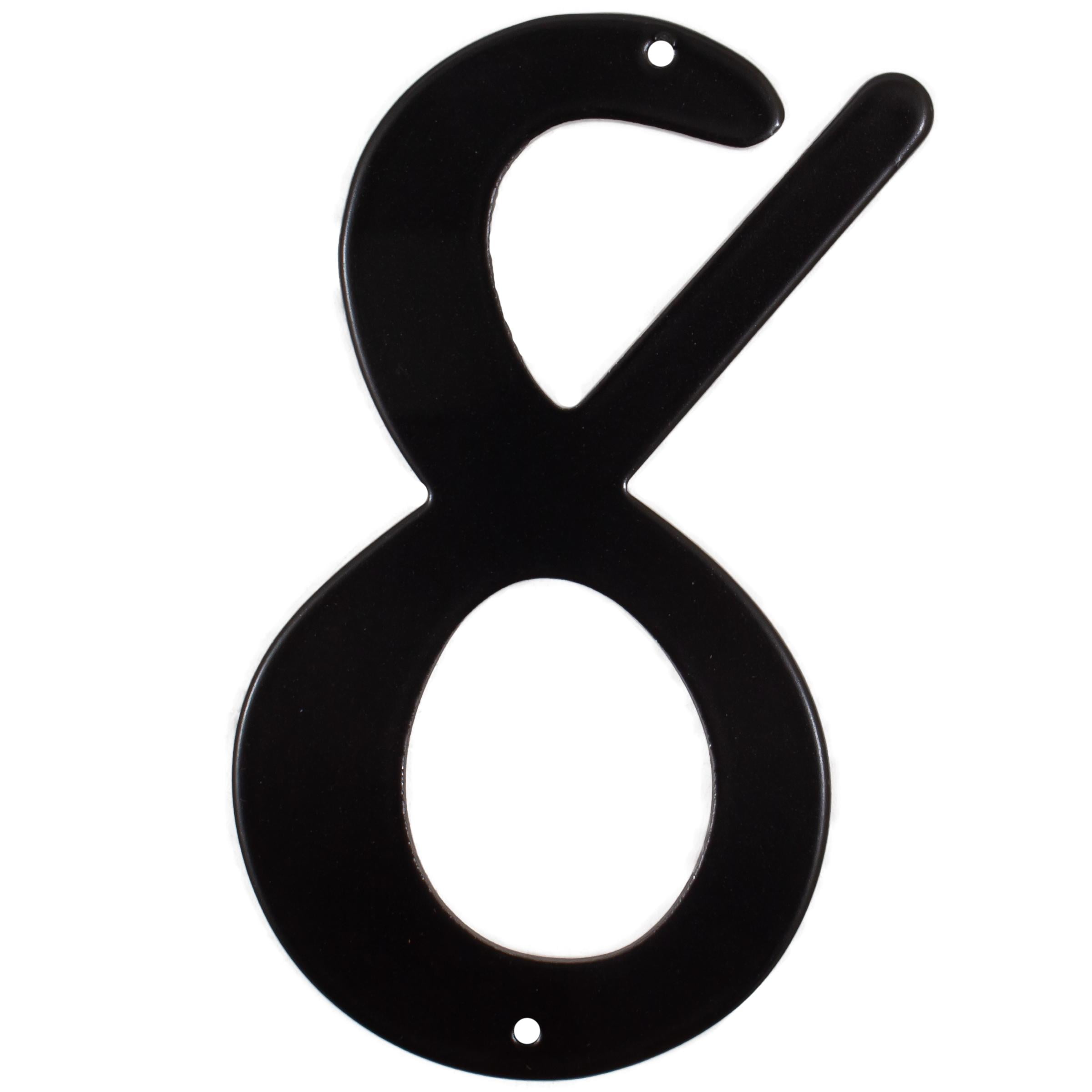Smooth House Number, #8, 4 Inches, Matte Black by Stone Harbor Hardware ...