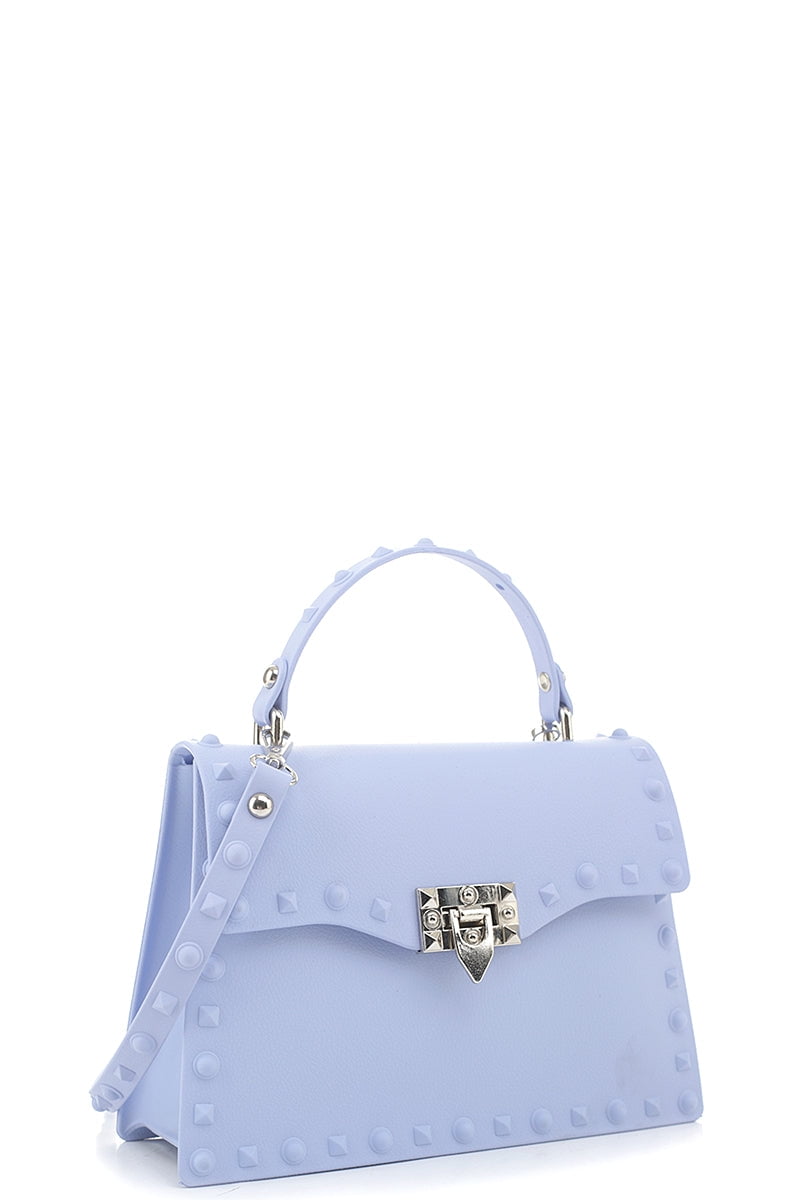 Smooth Jelly Stud Buckle Crossbody Bag - Walmart.com