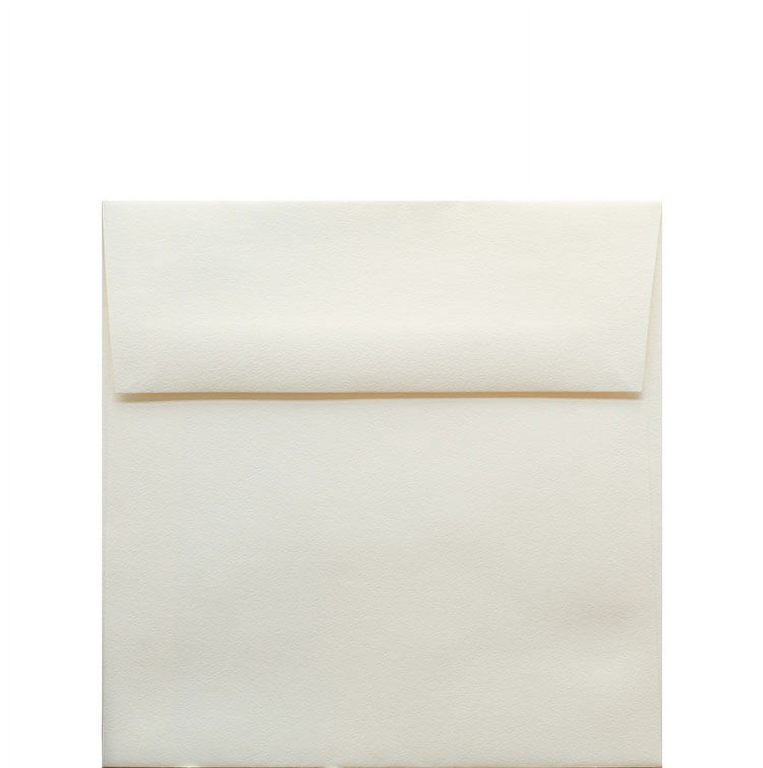 Smooth NATURAL WHITE Envelopes 32T - 25 PK -- Quality 5.5 Square (5-1/2 ...