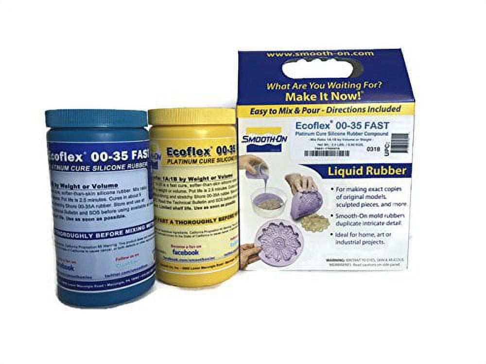 Smooth-On ECOFLEX 00-35 Fast Platinum Cure Silicone Rubber Compound Kit ...