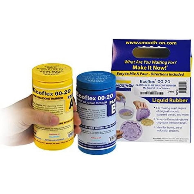 Smooth-On Ecoflex 00-20 Liquid Super Soft Silicone Rubber - Pint Unit ...