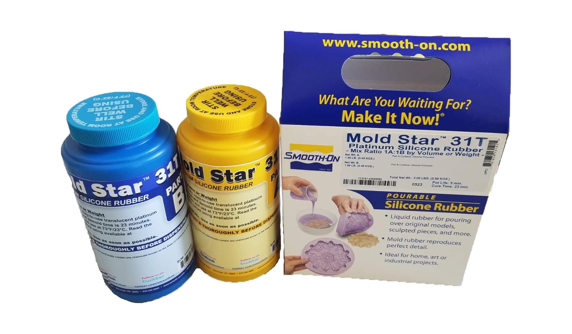 Smooth-On Mold Star 31T Silicone Mold Making Rubber - Trial Unit ...