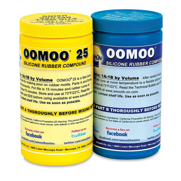 Smooth-On Oomoo 25 Silicone Rubber, 2.8 lbs - Walmart Business Supplies