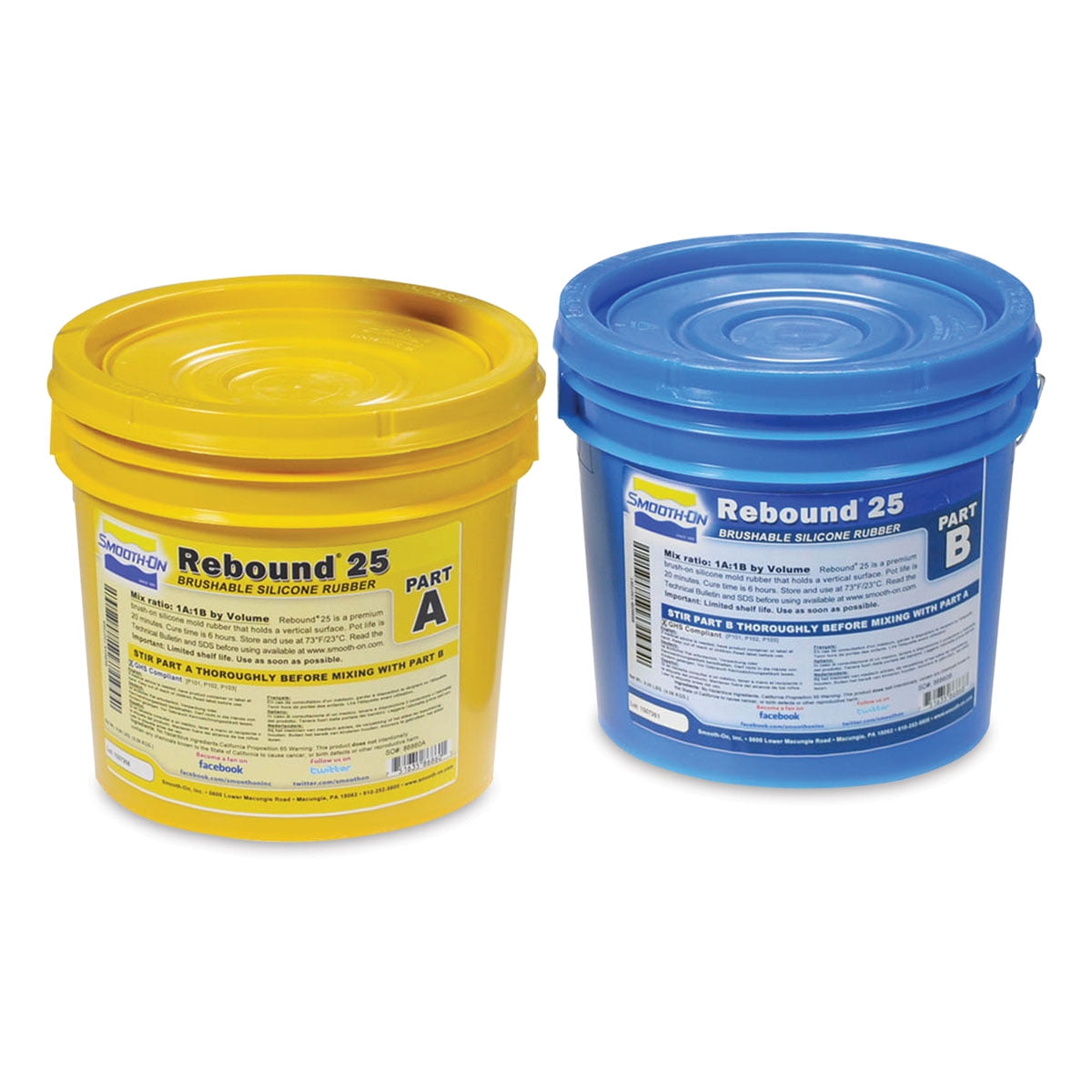 Smooth-On Rebound 25 Silicone Rubber - 2 Jars, Gallon - Walmart.com