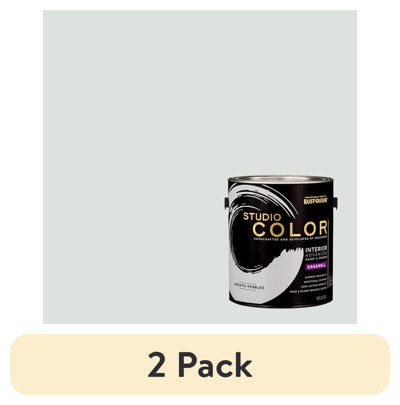 (2 pack) Smooth Pebbles, Rust-Oleum Studio Color Interior + Primer ...