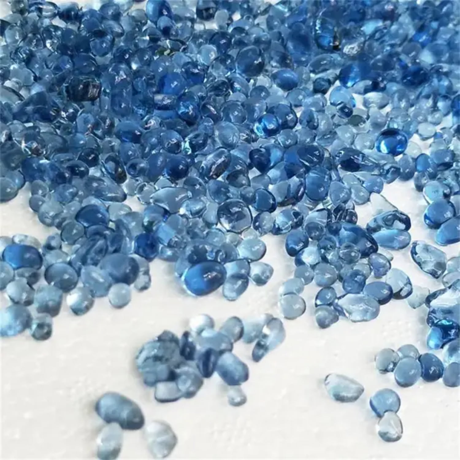 Smooth Polished Vibrant Blue Colorfast Aquarium Gravel Sand 1.1 Lbs ...