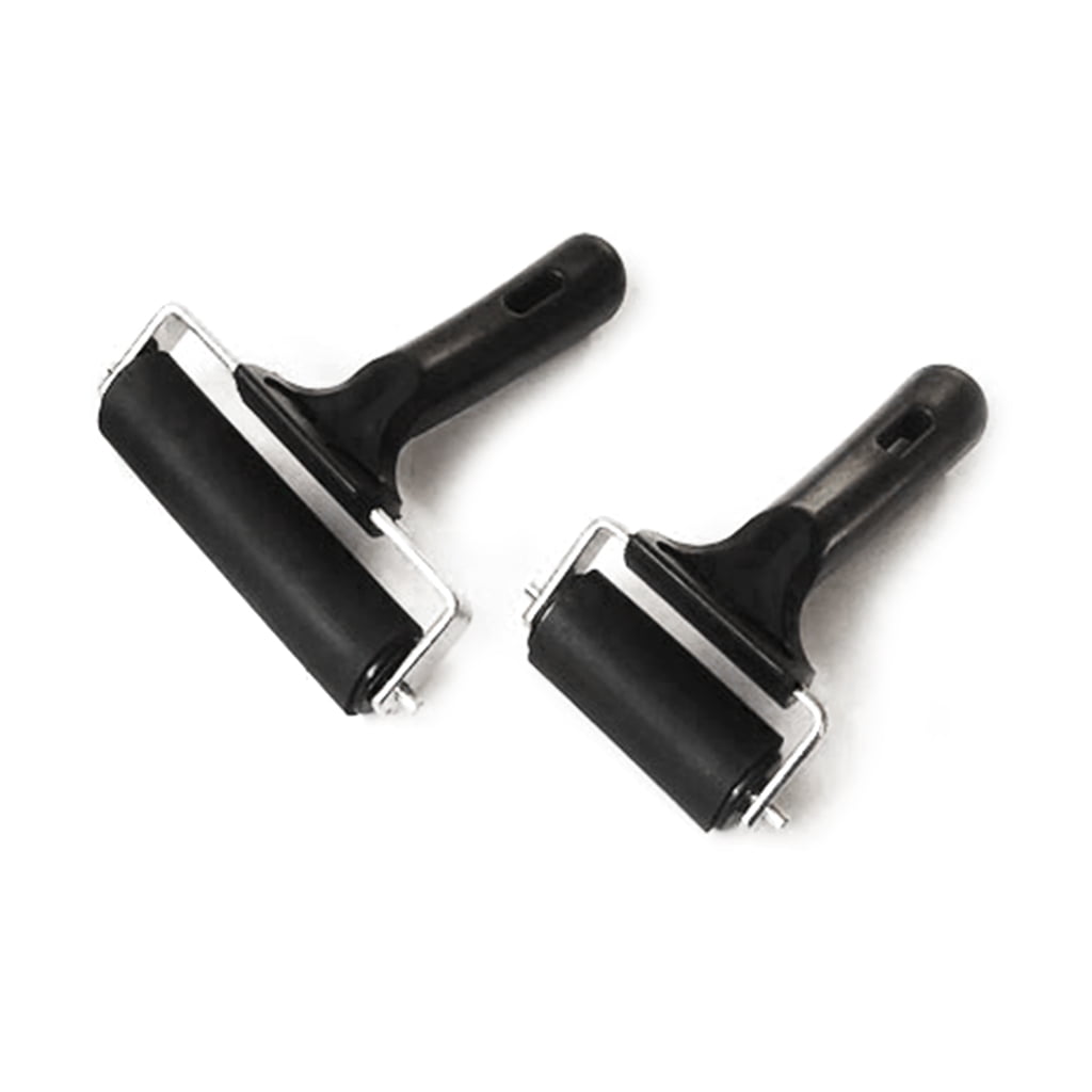 Smooth Rollers 2 Pack Rubber Rollers for Printmaking, Inkings Block ...