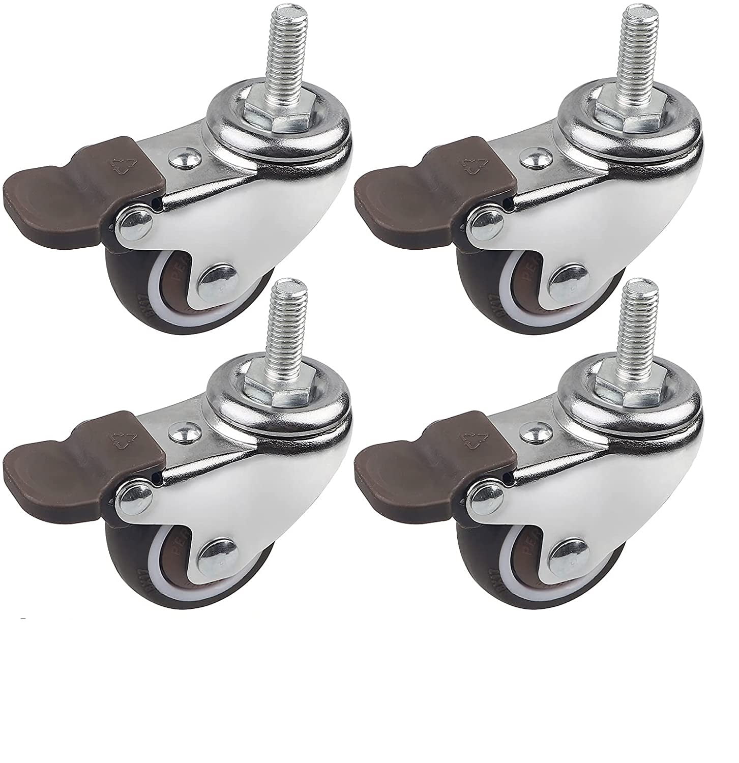 Smooth Rolling Casters, Small Caster Wheels for Furniture & Equipment ...