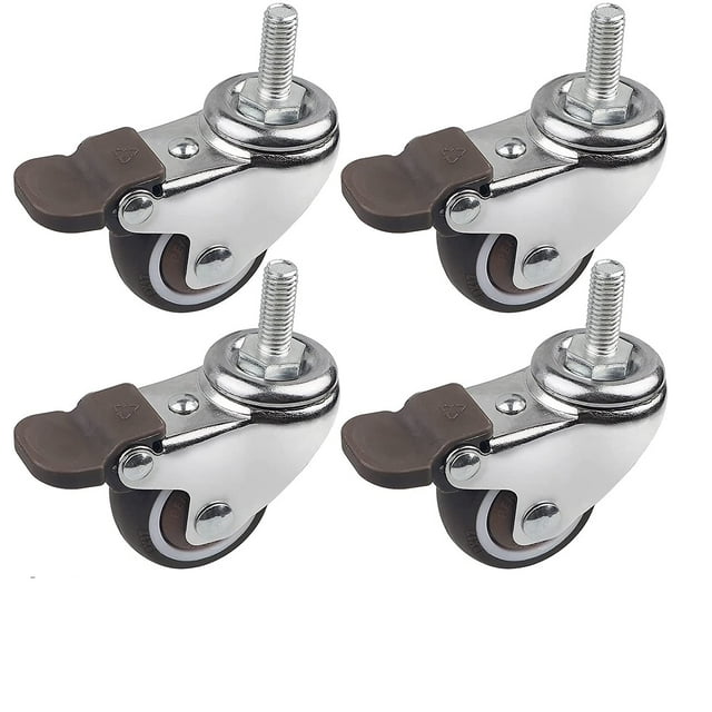 Smooth Rolling Casters, Small Caster Wheels for Furniture & Equipment ...