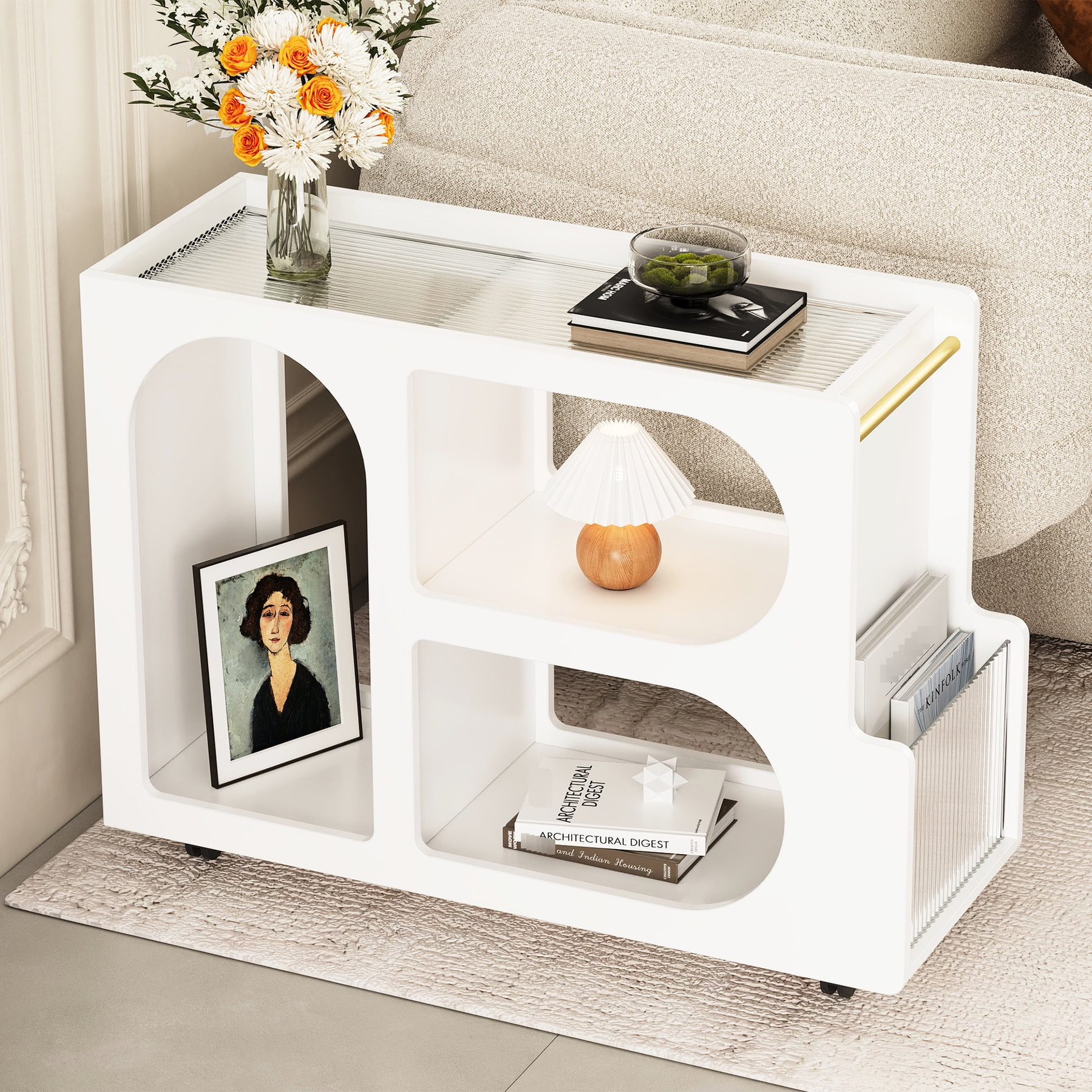 Smooth Rolling with Lockable Function / Organize Books in Bedroom ...