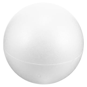 White Foam Ball DIY Crafts Hollow Ball Unpainted Round Foam Ball Craft ...