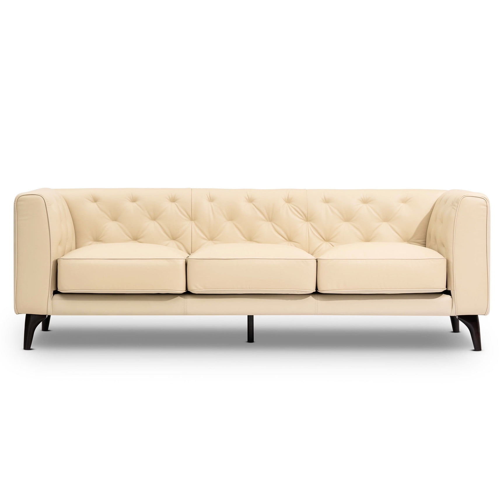 Smooth Skin-Friendly Leather Sofa+Tufted Back Design”-“Bedroom/Living ...