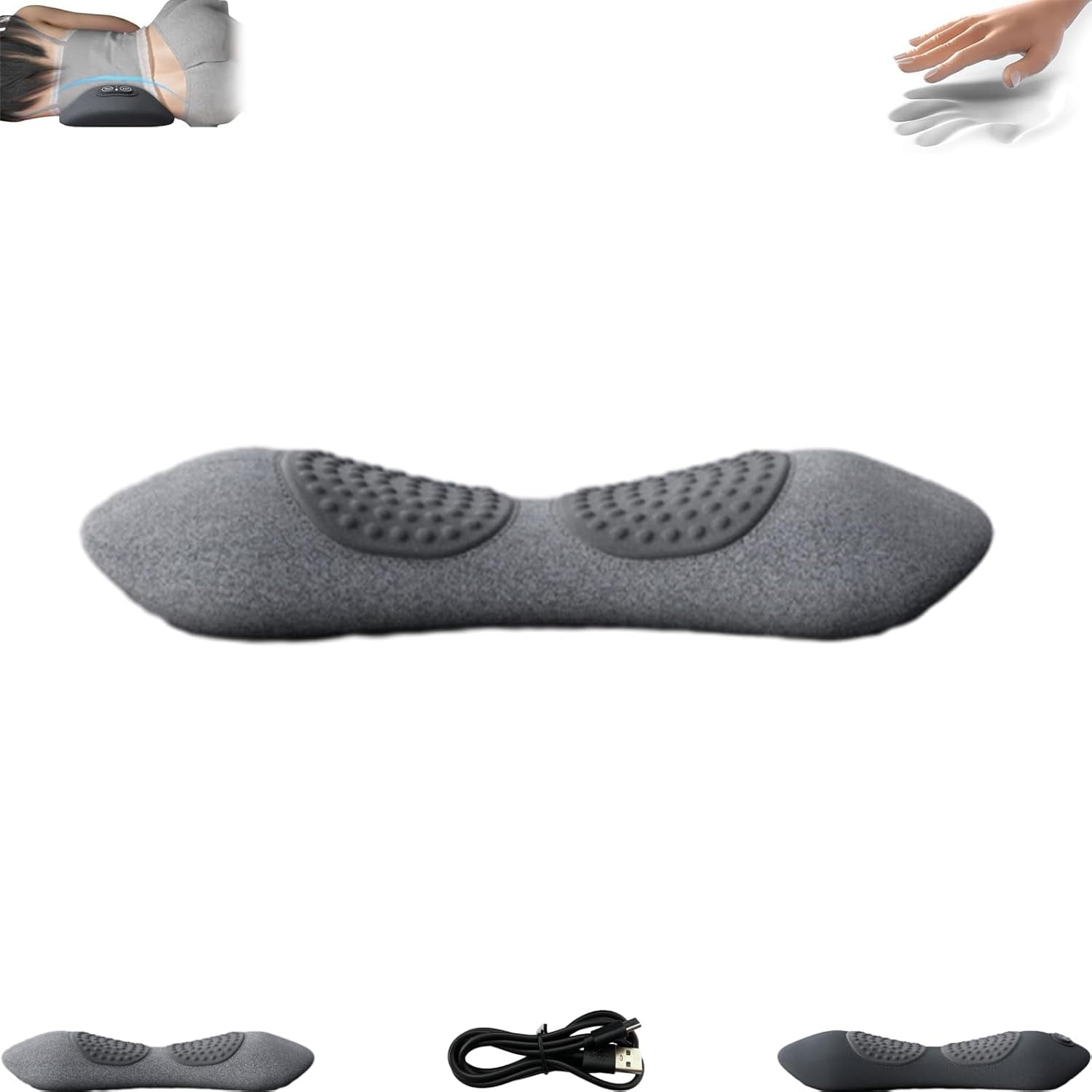 Smooth Spine Triple Fusion Back Massager, Neck Shoulder Back Massager ...