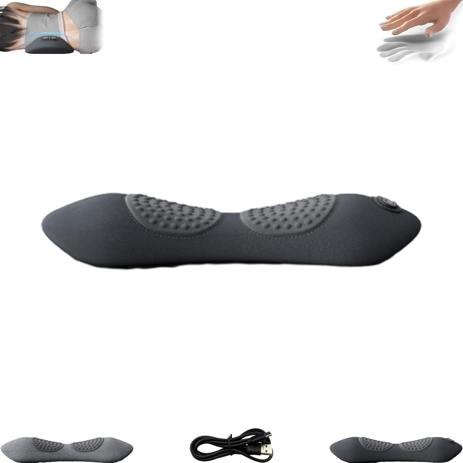 Smooth Spine Triple Fusion Back Massager, Neck Shoulder Back Massager ...